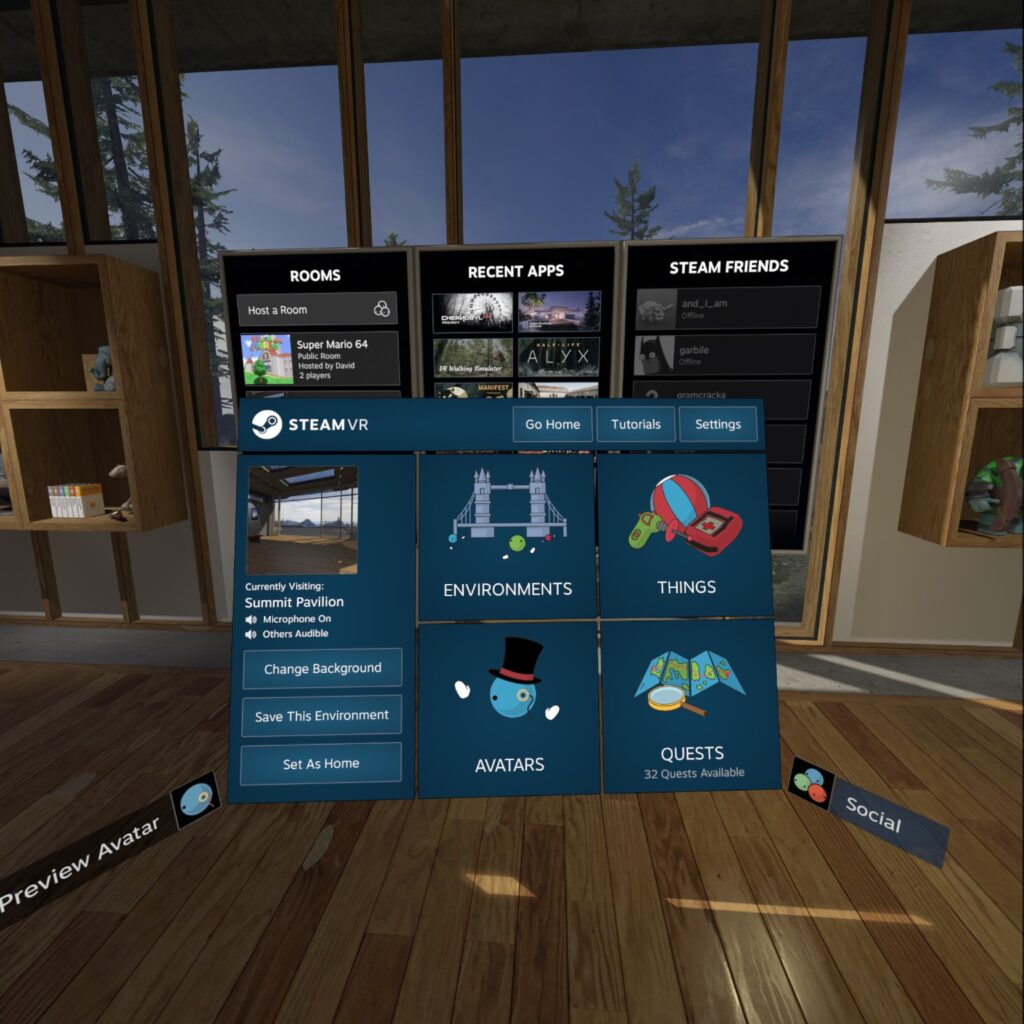 How to use a custom home environment in VR - VR Voyaging