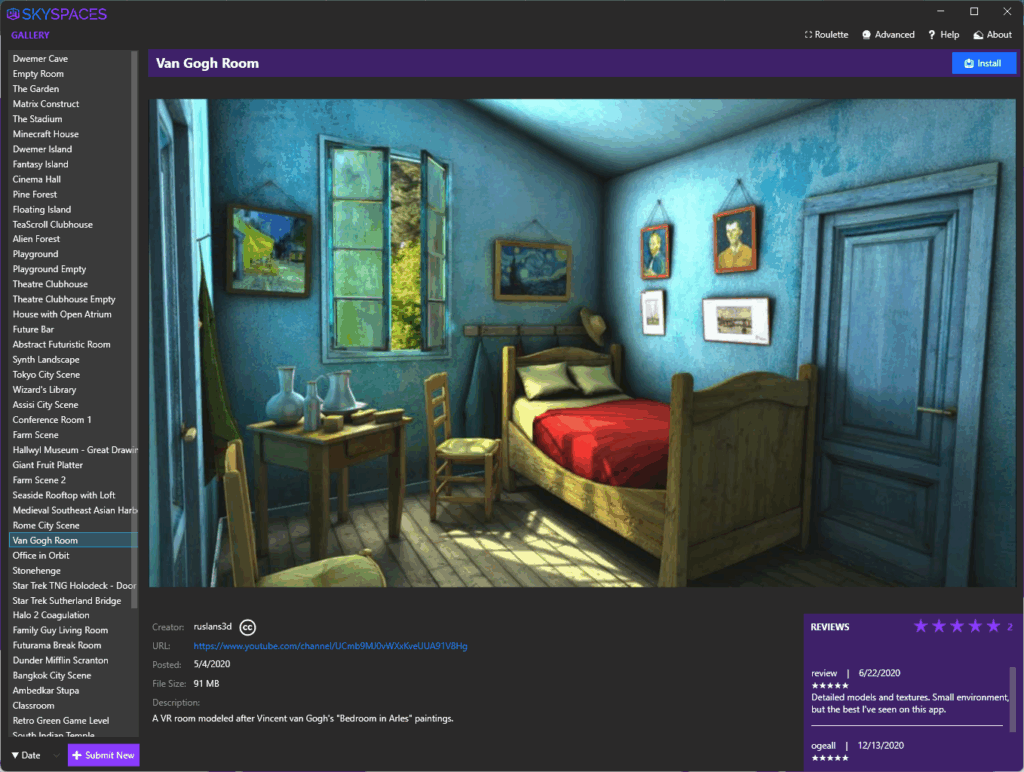 How to use a custom home environment in VR - VR Voyaging