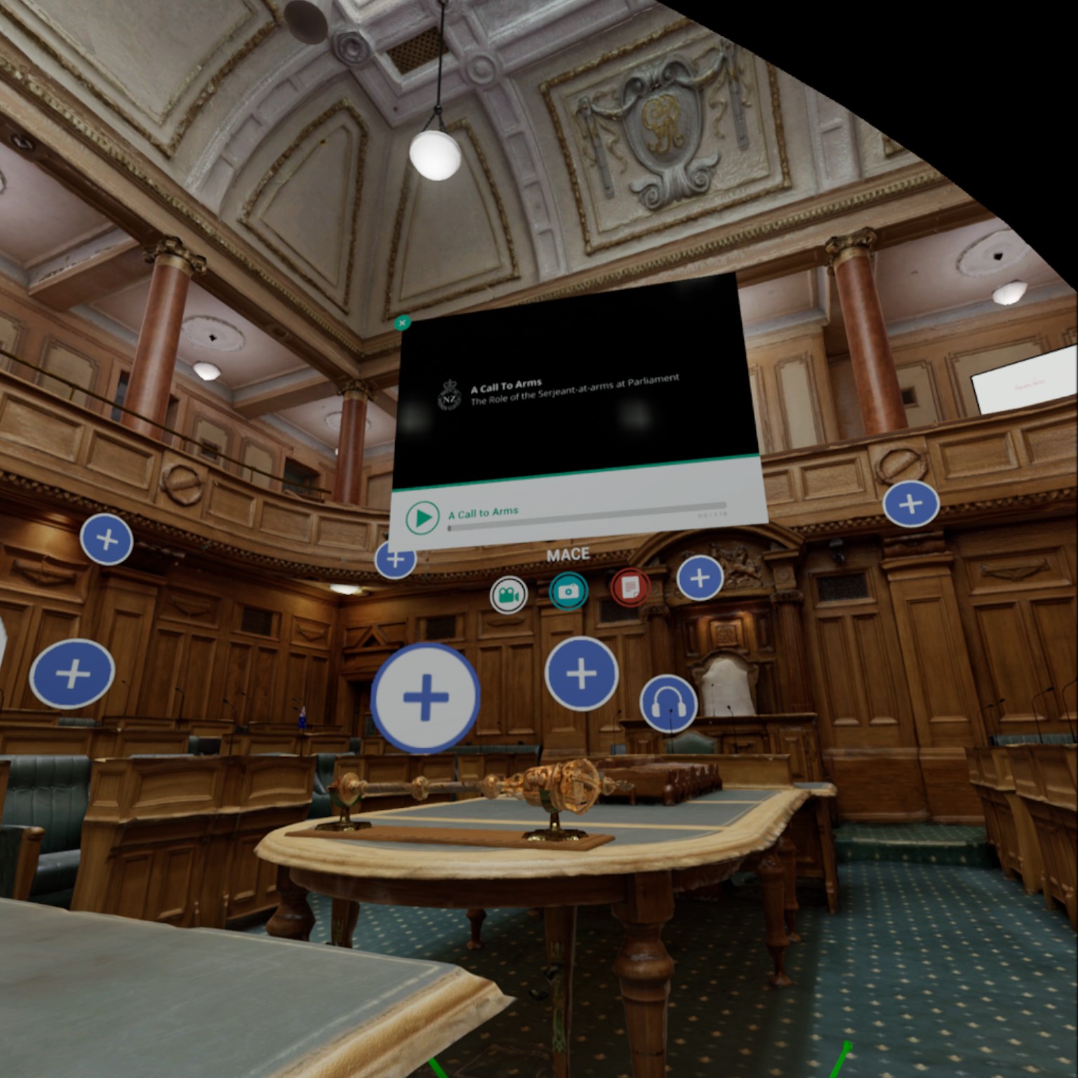 New Zealand Virtual Debating Chamber - VR Voyaging